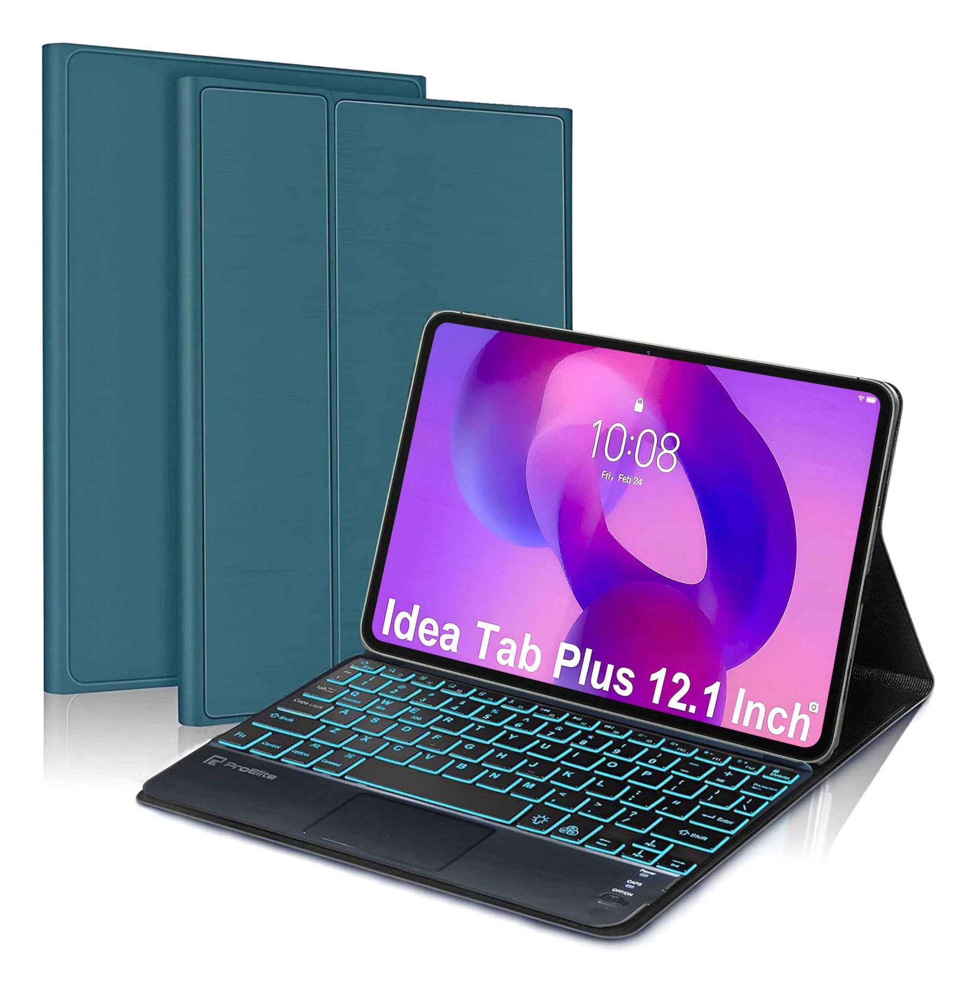 ProElite TouchPad Keyboard case for Lenovo Idea Tab Plus 12.1 inch 202 ...